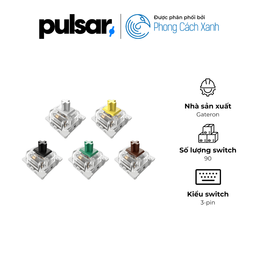 Switch cơ Pulsar - Gateron 3-pin (gói 90 switch) - Hàng Chính Hãng ...
