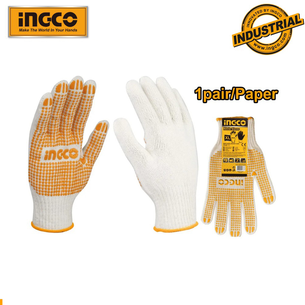 Găng tay dệt kim & có đốm chấm nhựa PVC INGCO HGVK05 | Shopee Việt Nam