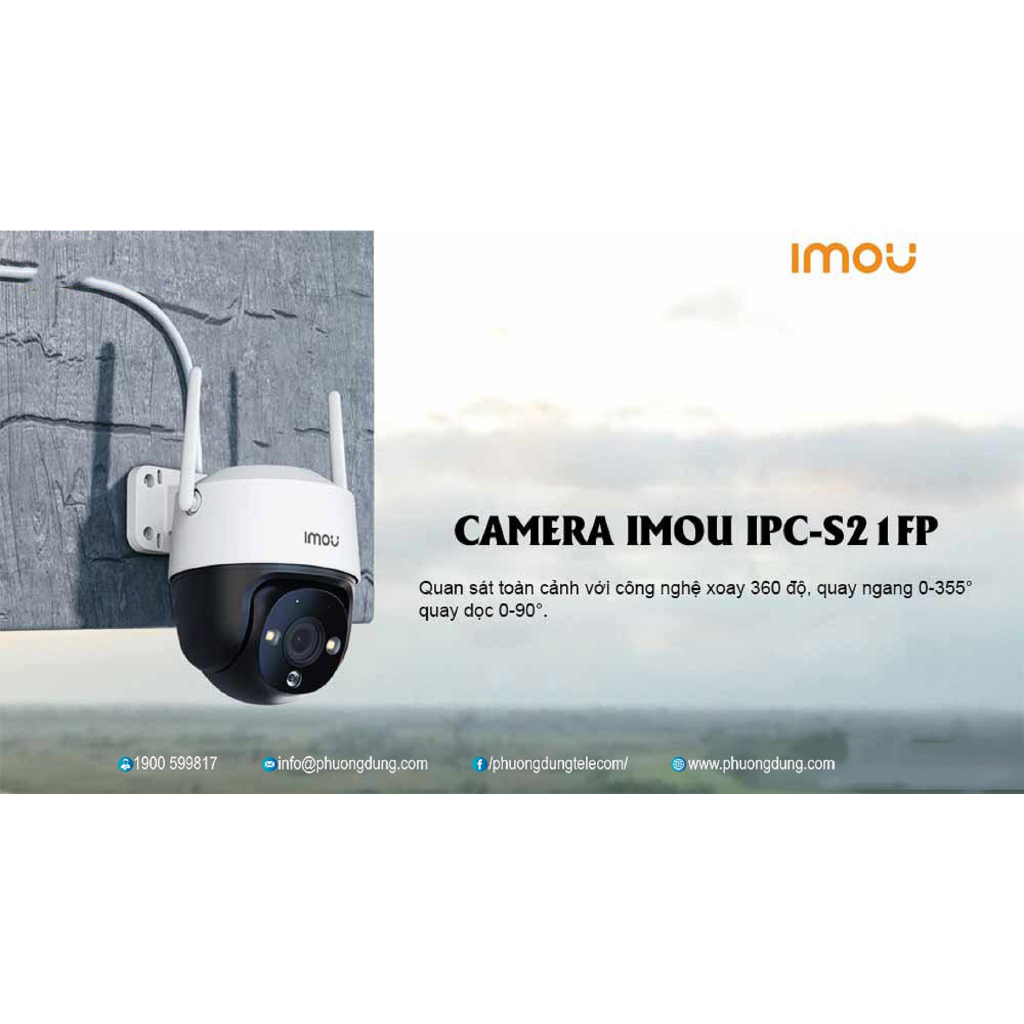 CAMERA IMOU PT 2MP IPC-S21FP (KBT) CHÍNH HÃNG TÍCH HỢP MIC | Shopee ...