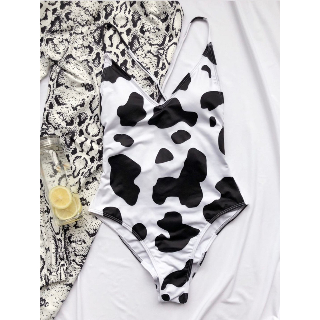 Bodysuit 1 mảnh bò sữa ( Ashley cow) DINSSWIMWEAR | Shopee Việt Nam