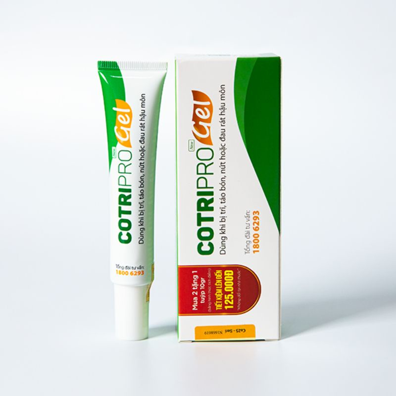 [Che tên] Cotripro Gel Thái Minh - Gel bôi trĩ, dùng khi bị trĩ, táo bón và rát hậu môn, giúp co ...
