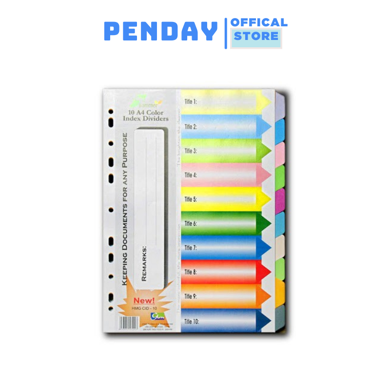 Chia file 10 lá bằng giấy - PENDAY STORE | Shopee Việt Nam