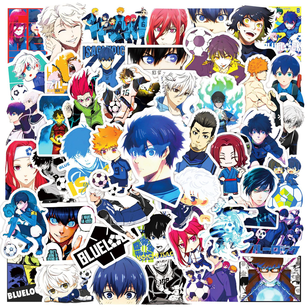 50 Hình sticker dán trang trí anime Blue Lock siêu ngầu - DB.172 ...