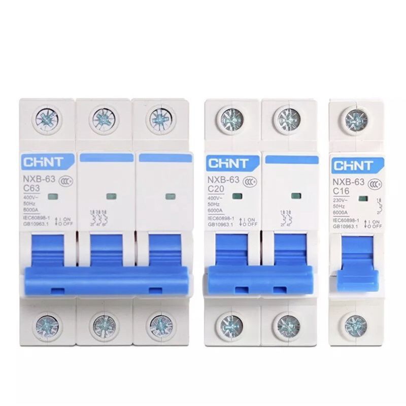 Aptomat MCB chint NXB _63 1P 2P 3P_6A 10A 16A 20A 25A 32A 40A 50A | Shopee Việt Nam