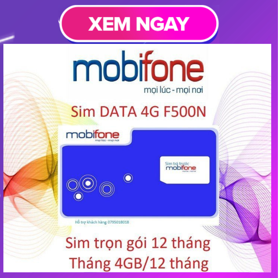 SIM MOBIFONE 1 NĂM MDT250A CÓ 4GB/ THÁNG TỐC ĐỘ CAO - KHÔNG GIỚI HẠN ...