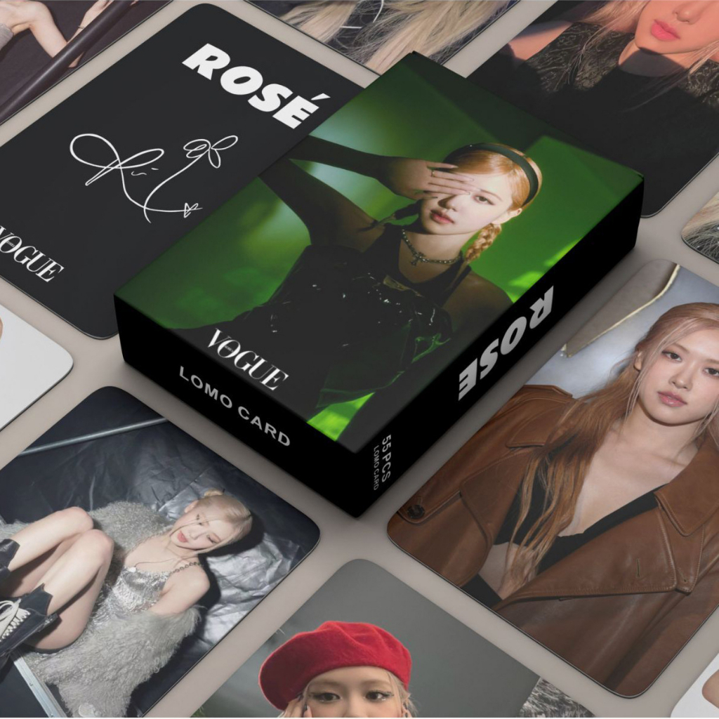 Thẻ Lomo card BlackPink bo góc ROSÉ Tạp chí VOGUE KOREA Album Thần ...