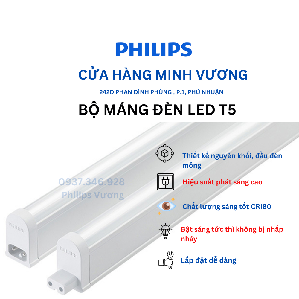 Bộ Máng Đèn Philips LED Batten T5 BN068C | Shopee Việt Nam