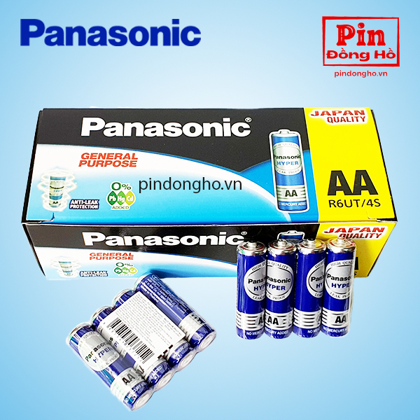 1 Hộp ( 60 viên ) Pin AA Panasonic R6UT/4S Chính Hãng Indonesia, Pin ...