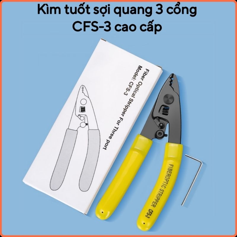 Kìm tuốt sợi quang CFS-3 cao cấp kìm tước sợi cáp quang 3 cổng | Shopee ...