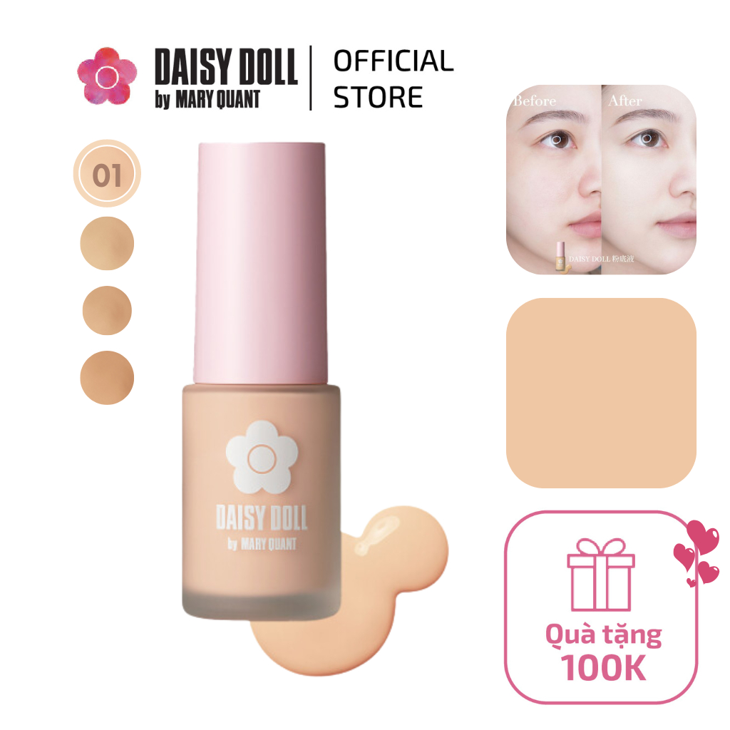 Kem Nền Kết Cấu Dạng Serum Màu 01 Lì Mịn Như Nhung Daisy Doll Nhật Bản ...