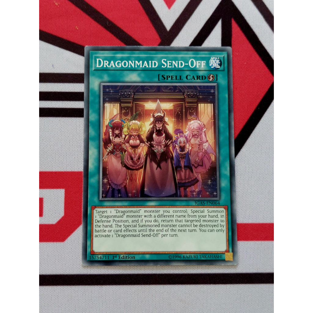 [ Đỗ Lạc Shop ] Thẻ Bài Mint90 Yugioh Spell Dragonmaid Send-Off - IGAS-EN064 - Common | Shopee ...
