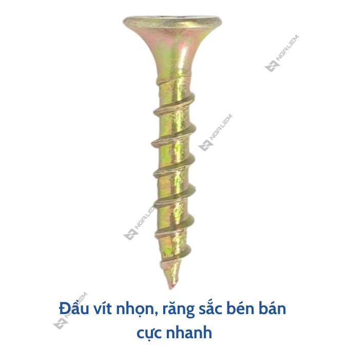 Vít Bắn Gỗ (Vít Vàng) Song Long 1F5, 2F, 2F5, 3F, 3F5, 4F, 5F, 6F, 7F (Chữ D Loại Xịn VN ...
