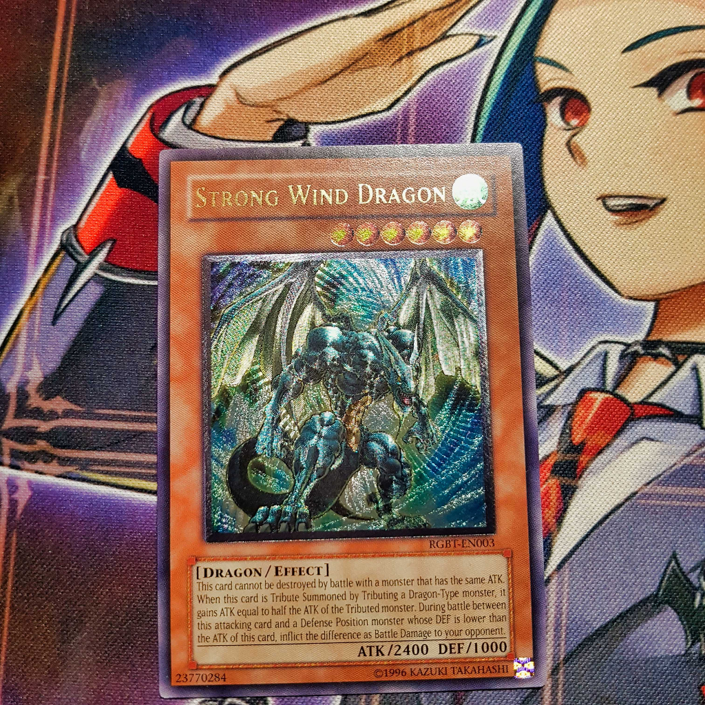 Thẻ bài Yugioh chính hãng | Strong Wind Dragon | RGBT Ultimate Rare ...