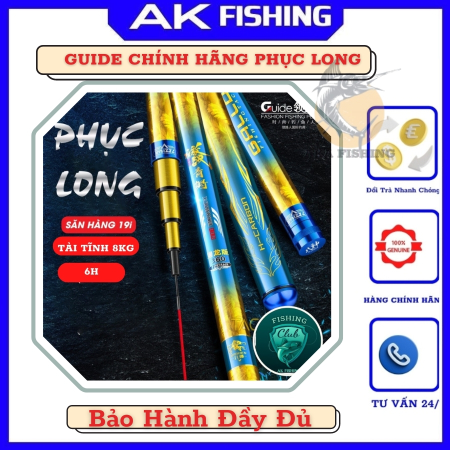 Cần câu đài phục long GUIDE chính hãng carbon 9 lớp chuyên săn hàng câu ...