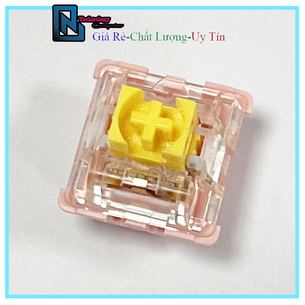 Nút Switch 5 Chân Âm Tactile Dành Cho Bàn Phím Cơ Màu Hồng Vàng | Shopee Việt Nam