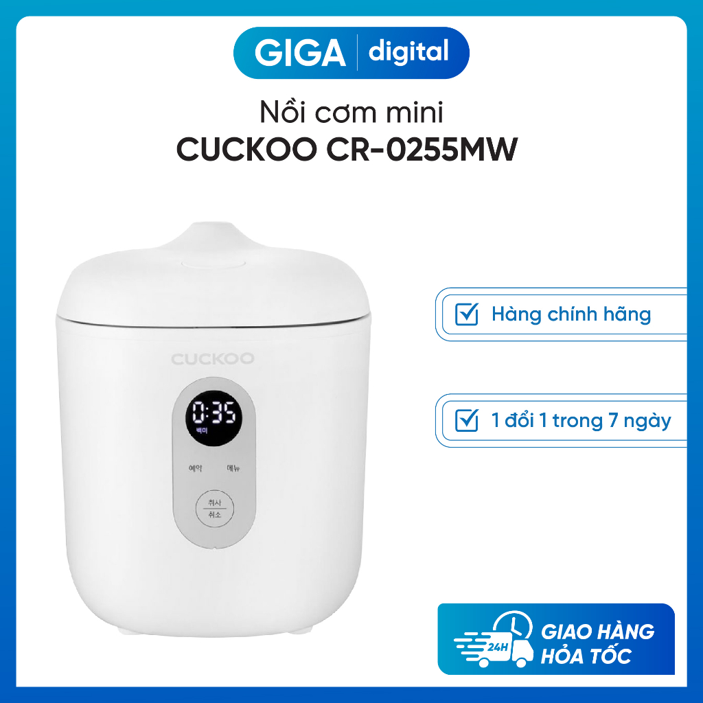 Nồi cơm điện mini Cuckoo CR-0255MW 0.36L dành cho 2 người ăn | Shopee ...