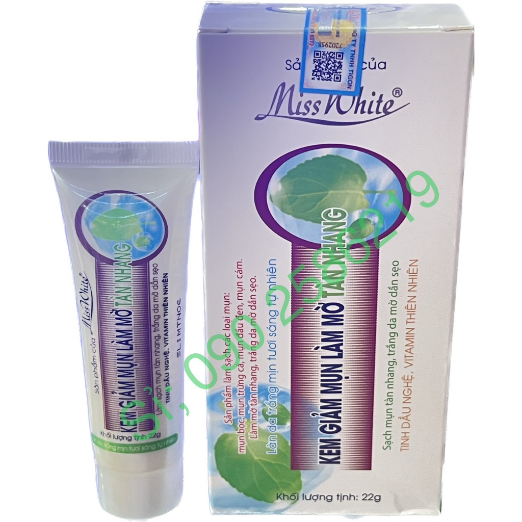 Kem Miss White giảm mụn, mờ tàn nhang 22g | Shopee Việt Nam