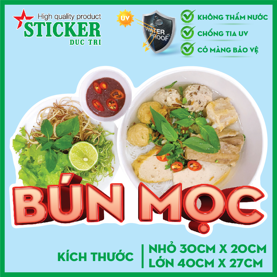 🔥 MIẾNG DÁN BÚN MỌC, BÚN BÒ, BÚN RIÊU, BÚN THÁI, BÁNH CANH, HOÀNH THÁNH ...