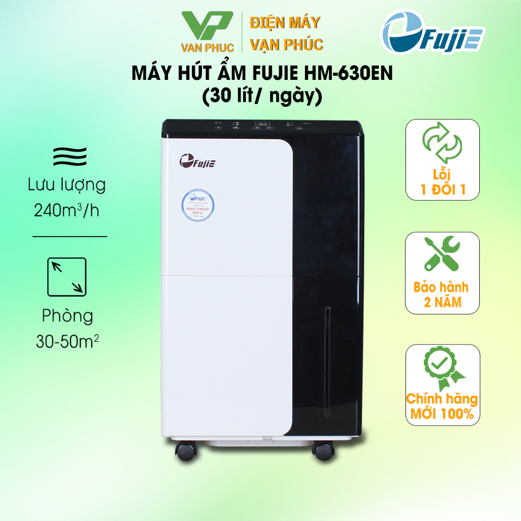 Máy hút ẩm Fujie HM-630EN (30lít/ngày) - Hàng chính hãng bảo hành 24 ...