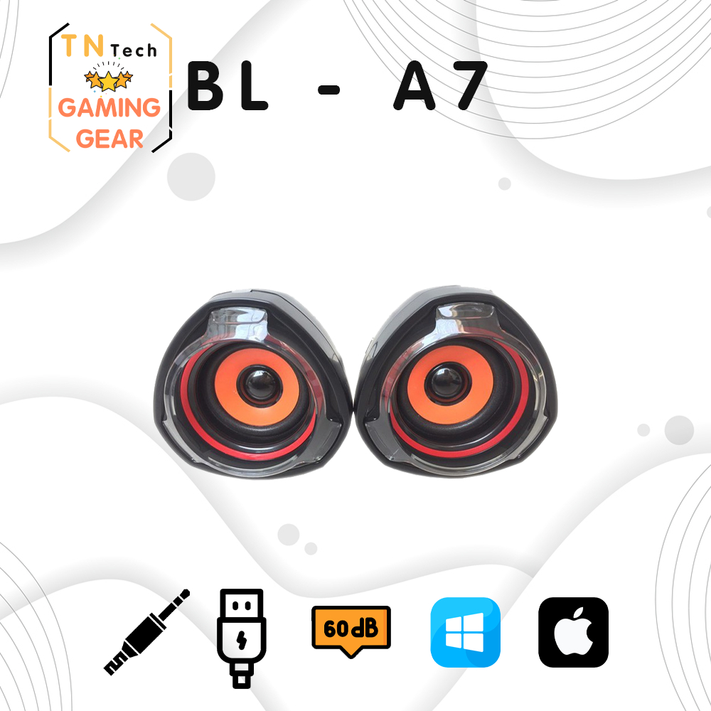 Loa máy tính - laptop BL Model A7 kết nối USB tiện lợi Chính Hãng FulLBox | Shopee Việt Nam