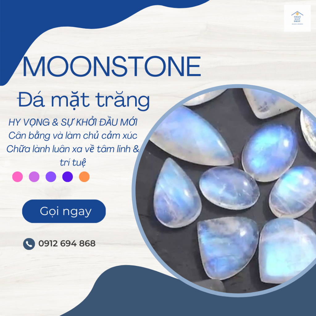 Lọ đá mặt trăng Moonstone | Shopee Việt Nam