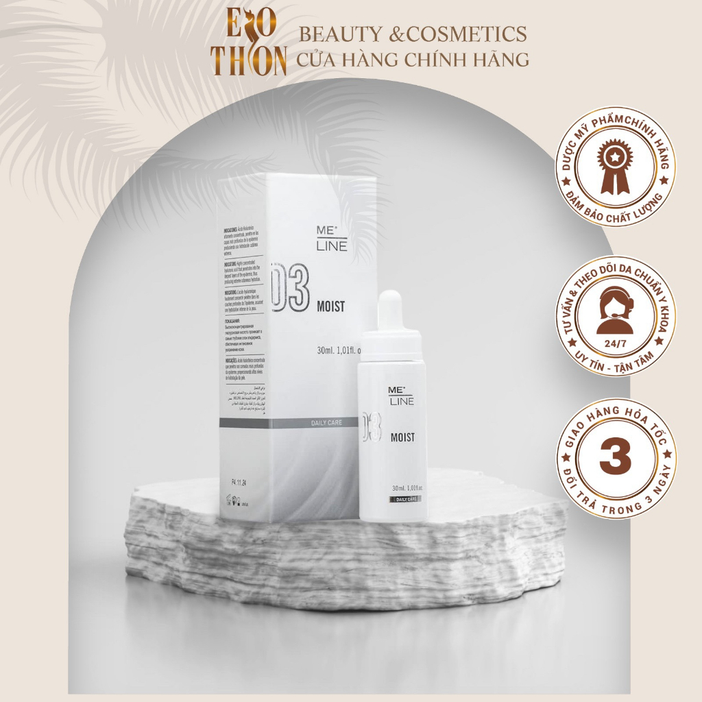 MELINE MOIST 03 INNOAESTHETICS - 30ml ,Siêu huyết thanh cấp ẩm,Ha căng ...