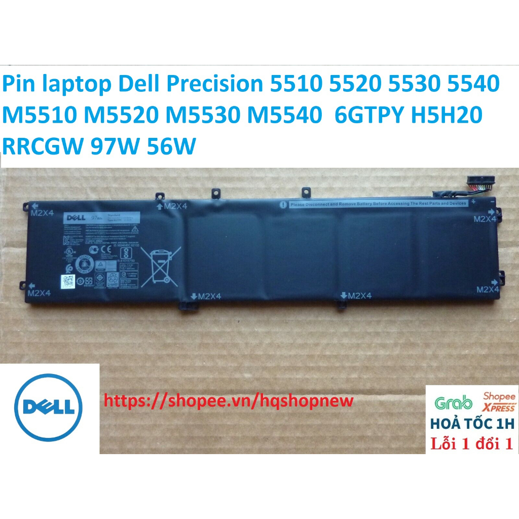 ⚡️[Pin zin 97w] Pin laptop Dell Precision 5510 5520 5530 5540 M5510 ...