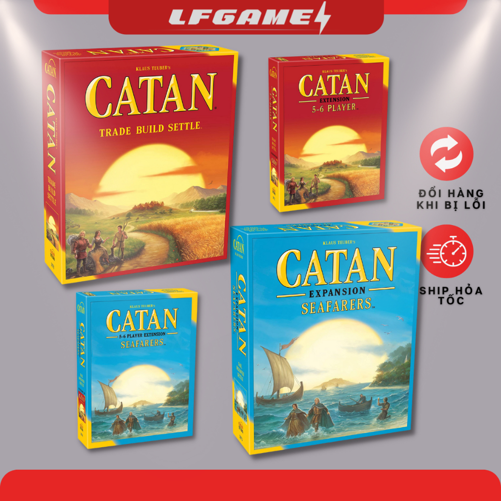 [Bản Cao Cấp] Bộ Trò Chơi Boardgame CATAN Bản Mở Rộng Expansion ...