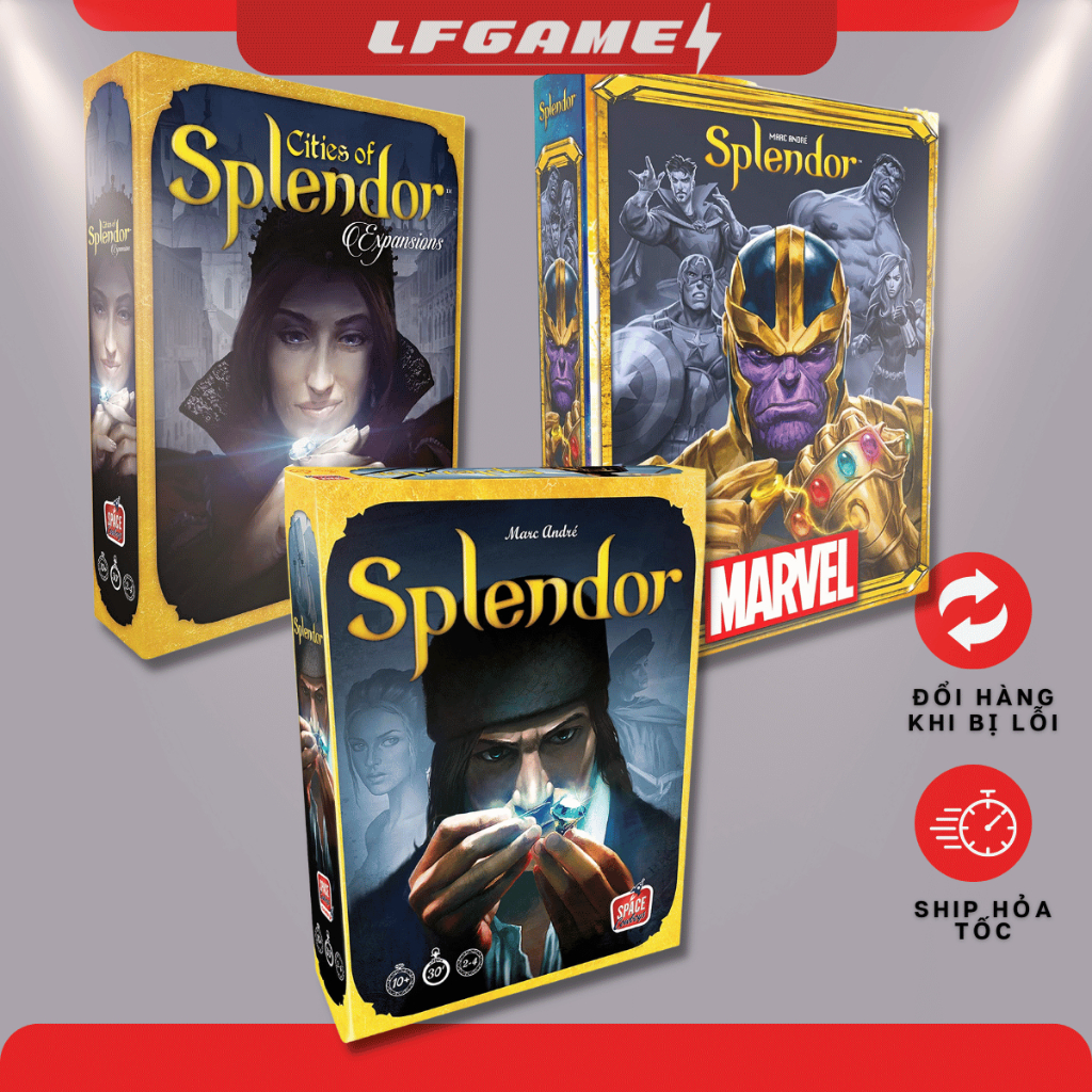 [Tặng Sleeves] BỘ TRÒ CHƠI BOARDGAME SPLENDOR, Cities Of Splendor Mở ...