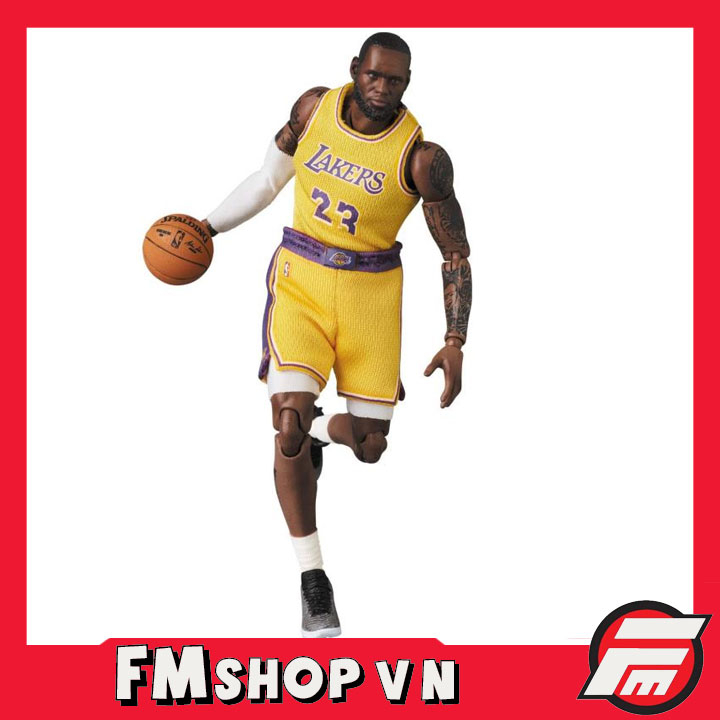 (FMSHOPVN) MÔ HÌNH NHÂN VẬT NGÔI SAO BÓNG RỖ MAFEX LEBRON JAMES (BL) CÓ ...