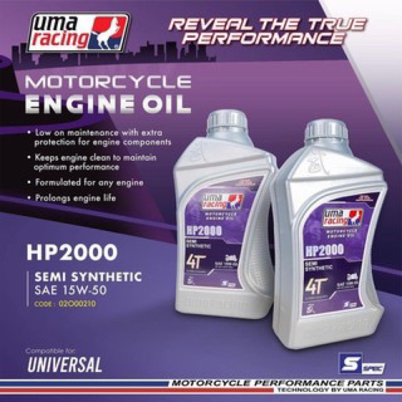 DẦU NHỚT ĐỘNG CƠ Uma Racing 4T- Engine Oil 1Lít | Shopee Việt Nam