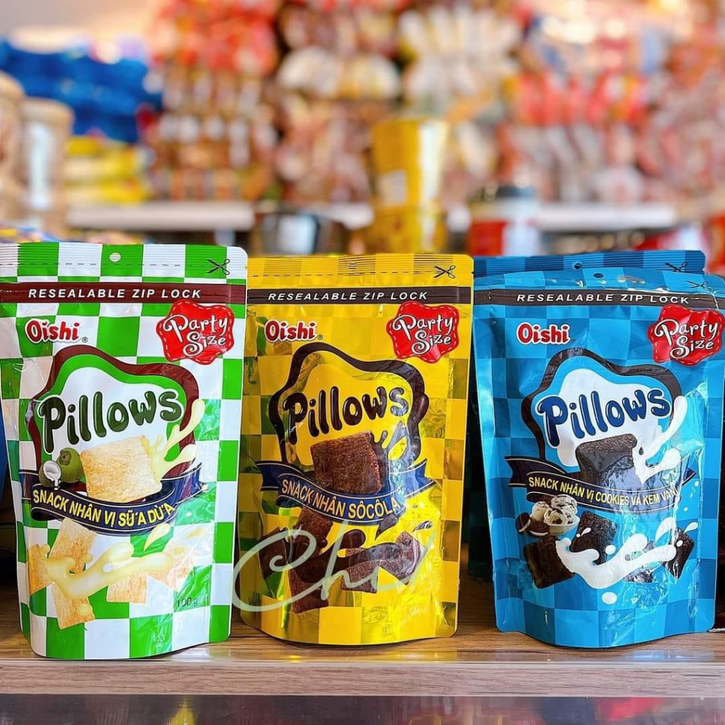 Snack nhân Oishi Pillows gói 85g | Shopee Việt Nam