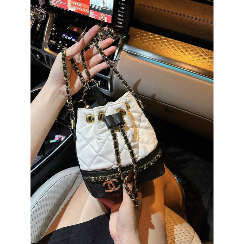 Túi đeo chéo nữ giỏ xách Buket dây rút miệng trần ô da mềm đẹp | Shopee Việt Nam