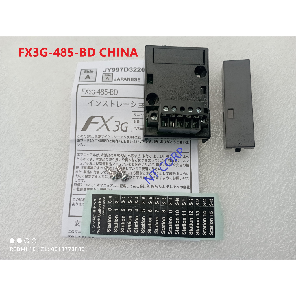 FX3G-485-BD Board mở rộng truyền thông cho PLC Mitsubishi FX3S, FX3SA ...