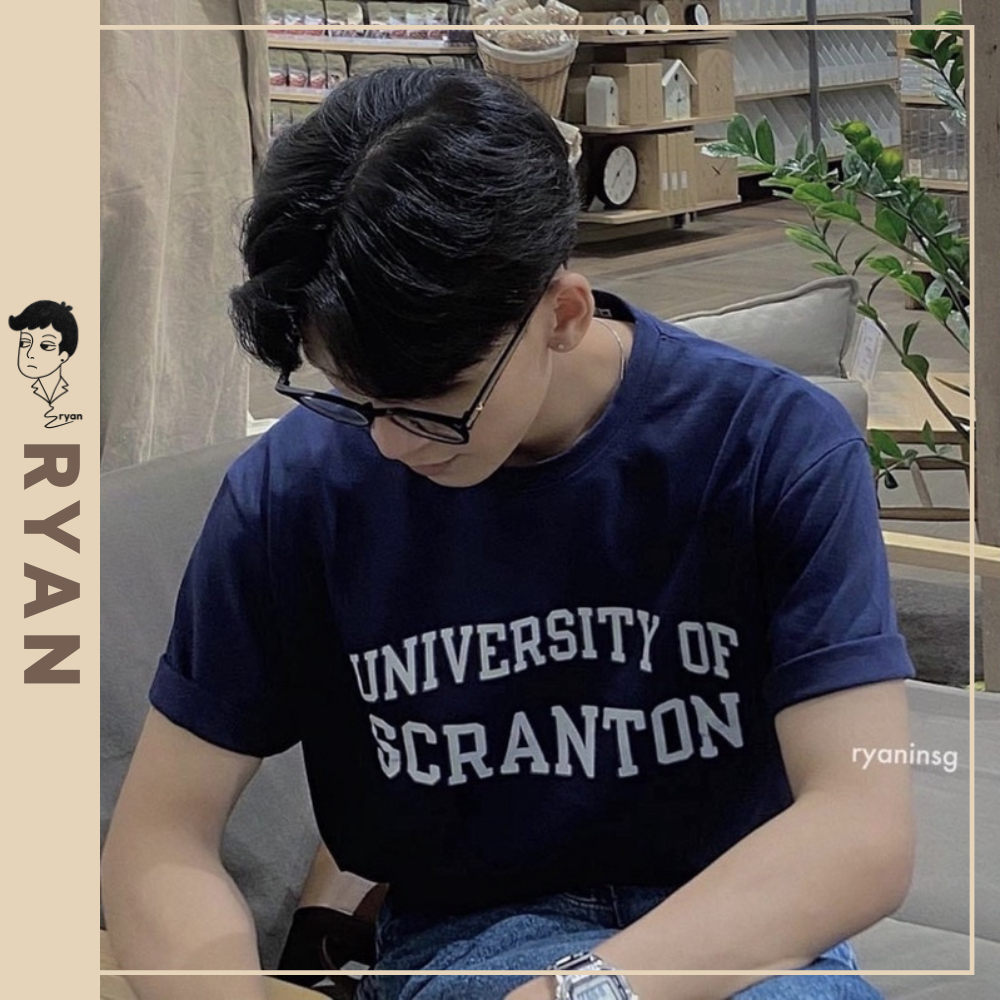 RYAN - Áo thun nam UNI đỏ xanh ngắn tay vải cotton 4 chiều thương hiệu ...
