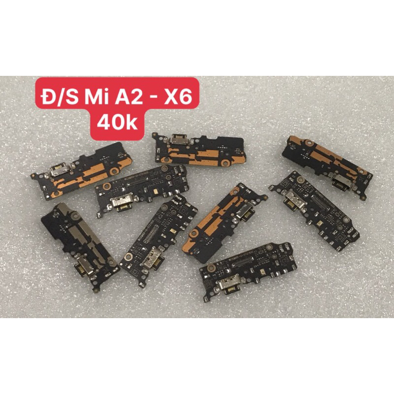 Cụm bo mạch sạc thay thế điện thoại Mi A2-6x / Cụm đuôi sạc xiaomi redmi A2-Mi 6x / Bo mạch sạc ...