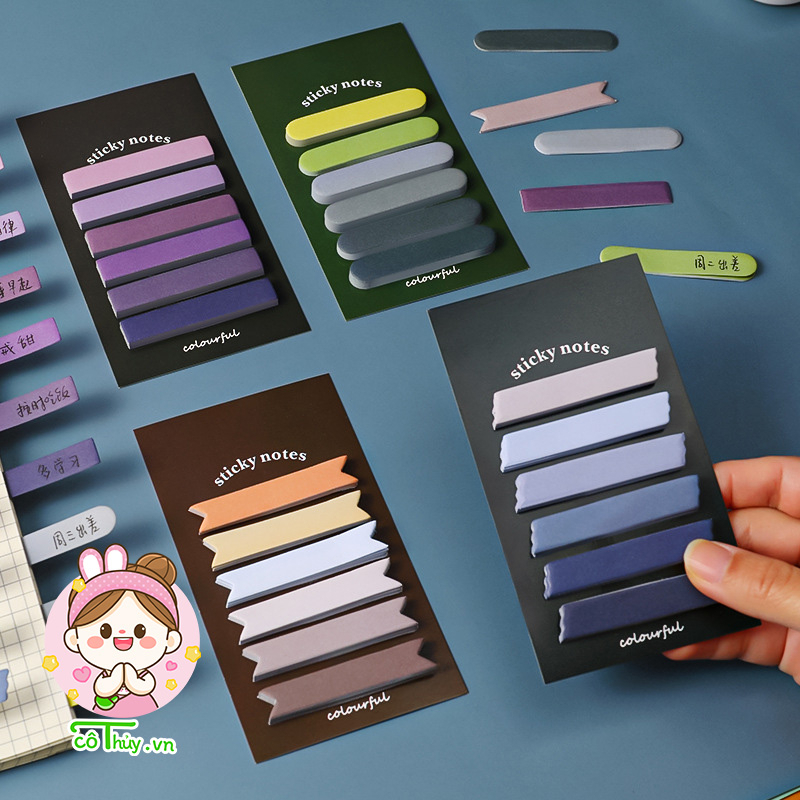 Giấy Note Ghi Chú Sticky Note 4 Màu 120 Tờ cothuy | Shopee Việt Nam