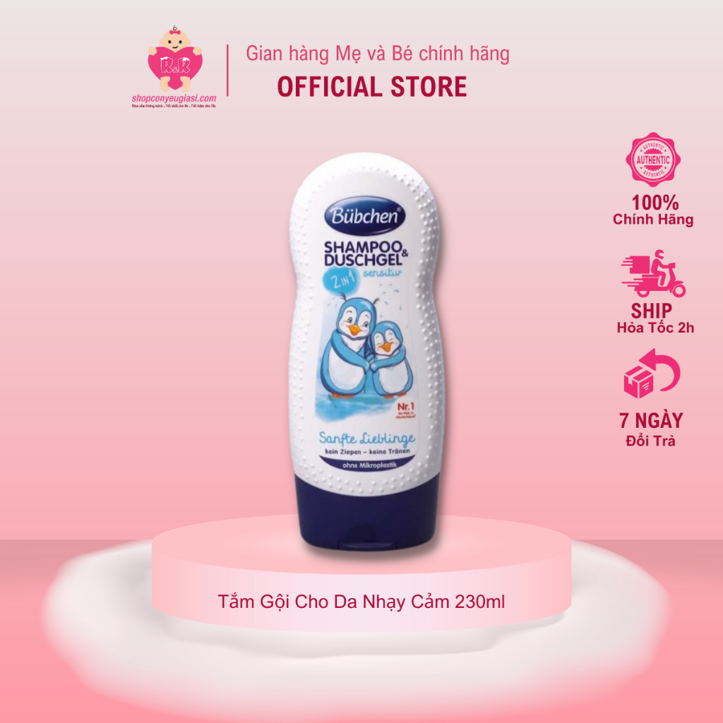 Sữa Tắm Gội Bubchen Dành Cho Da Nhạy Cảm 230ml | Shopee Việt Nam