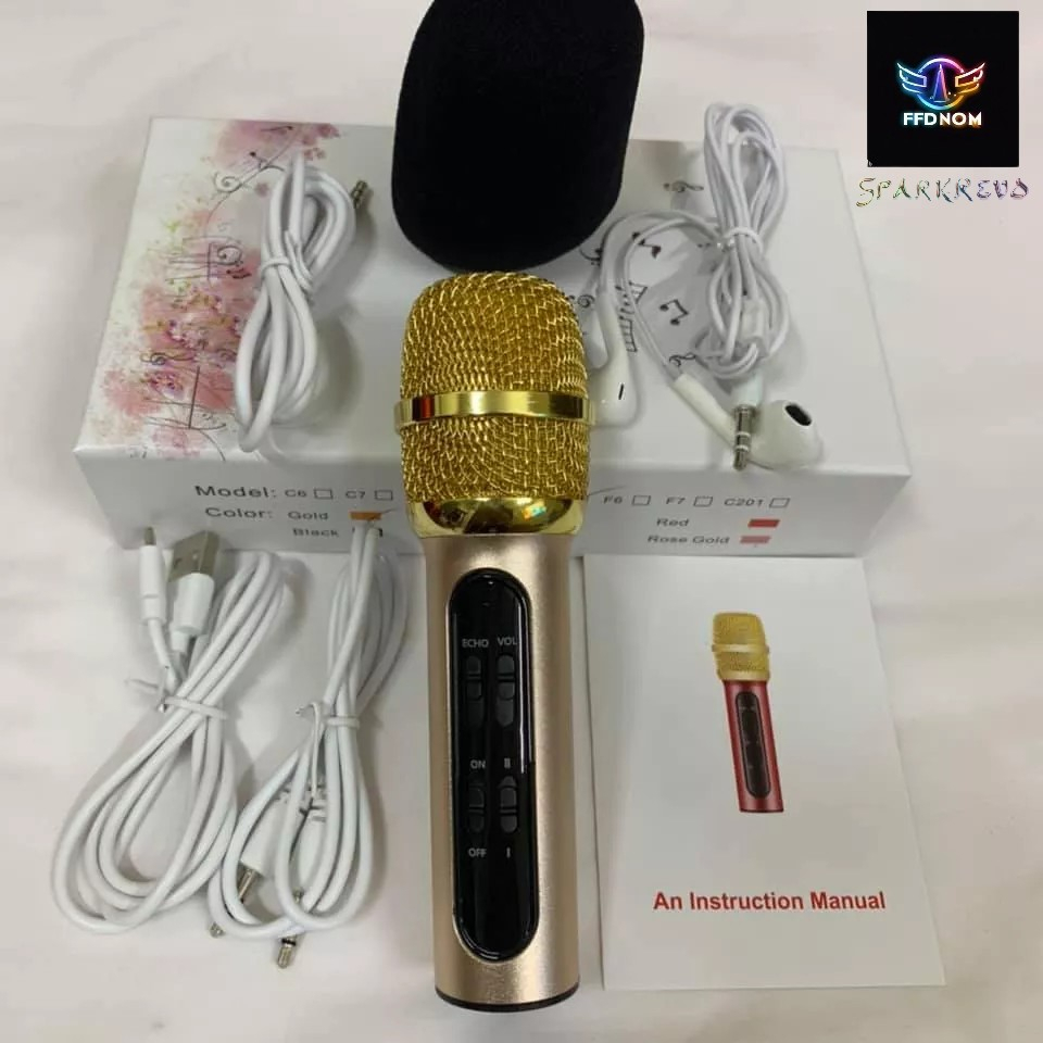 Micro LiveStream Thu âm Karaoke Online cao cấp C11 tích hợp pin, nhỏ ...