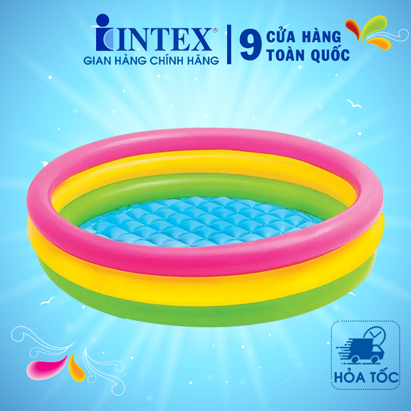 Bể bơi phao 3 tầng 1m14 INTEX 57412- tặng bơm tay | Shopee Việt Nam