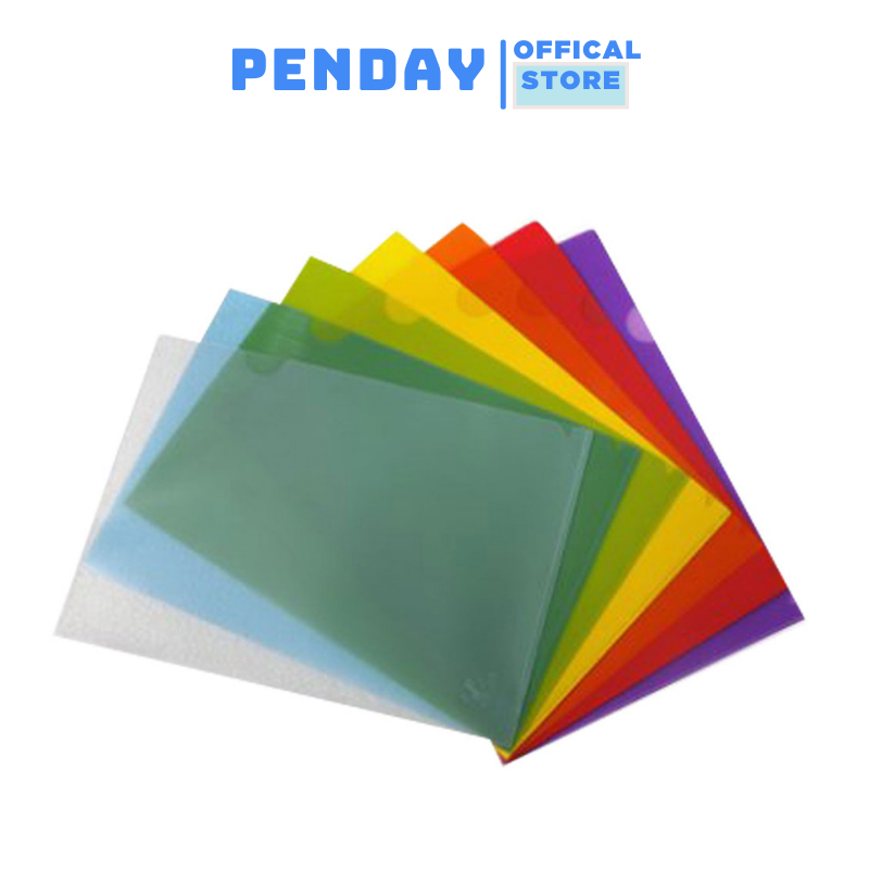 Combo 5 bìa mika màu A4 nhựa trong sần mờ - PENDAY STORE | Shopee Việt Nam