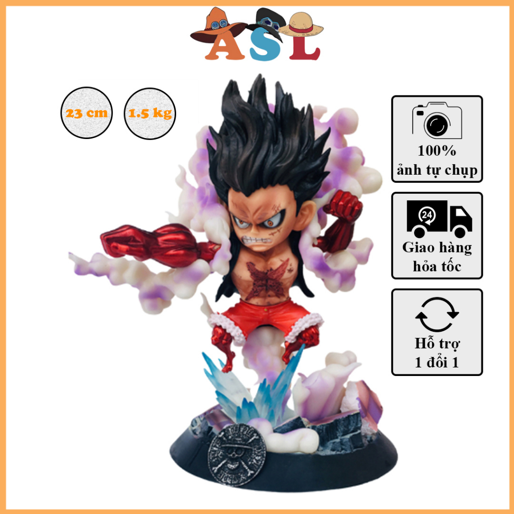 Mô hình Luffy gear 4 SnakeMan Cao 23cm nặng 1.5kg chất lượng figure one ...