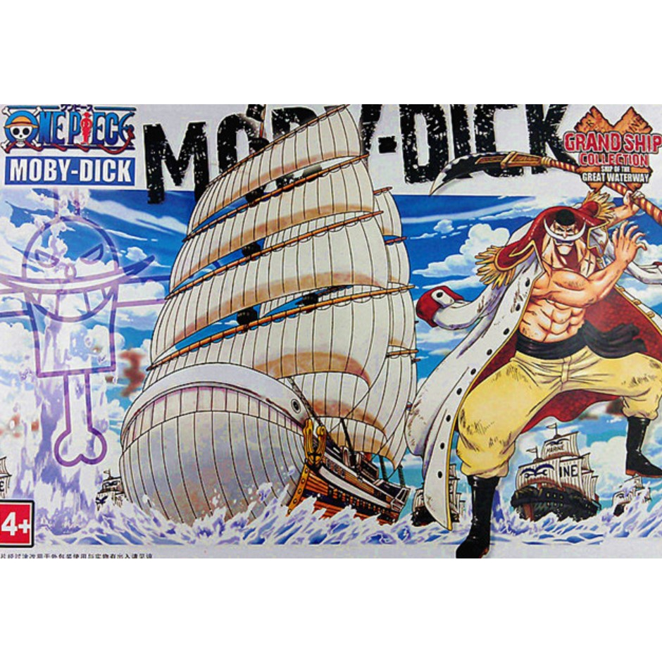Mô hình lắp ráp tàu Moby Dick One Piece + Tặng kèm hình xăm Pokemon ...