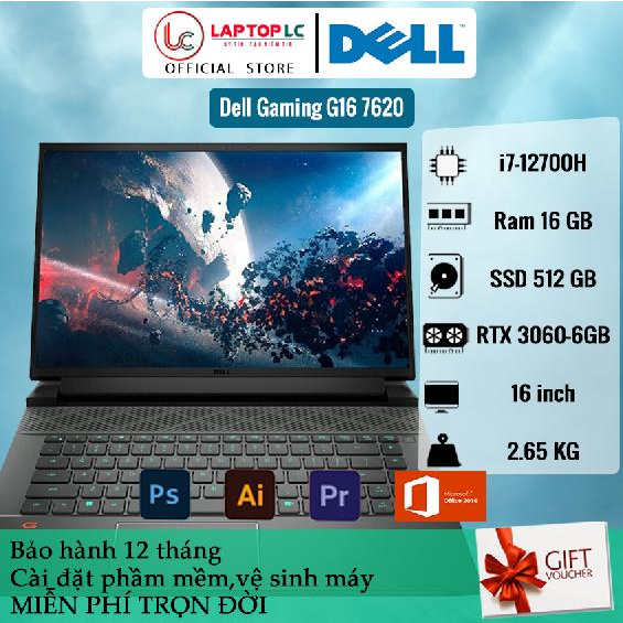[Máy Mới] Laptop Dell Gaming G16 7620 16 inch(Core i7-12700H/16GB/NMVe 512GB/GeForce RTX 3060 ...