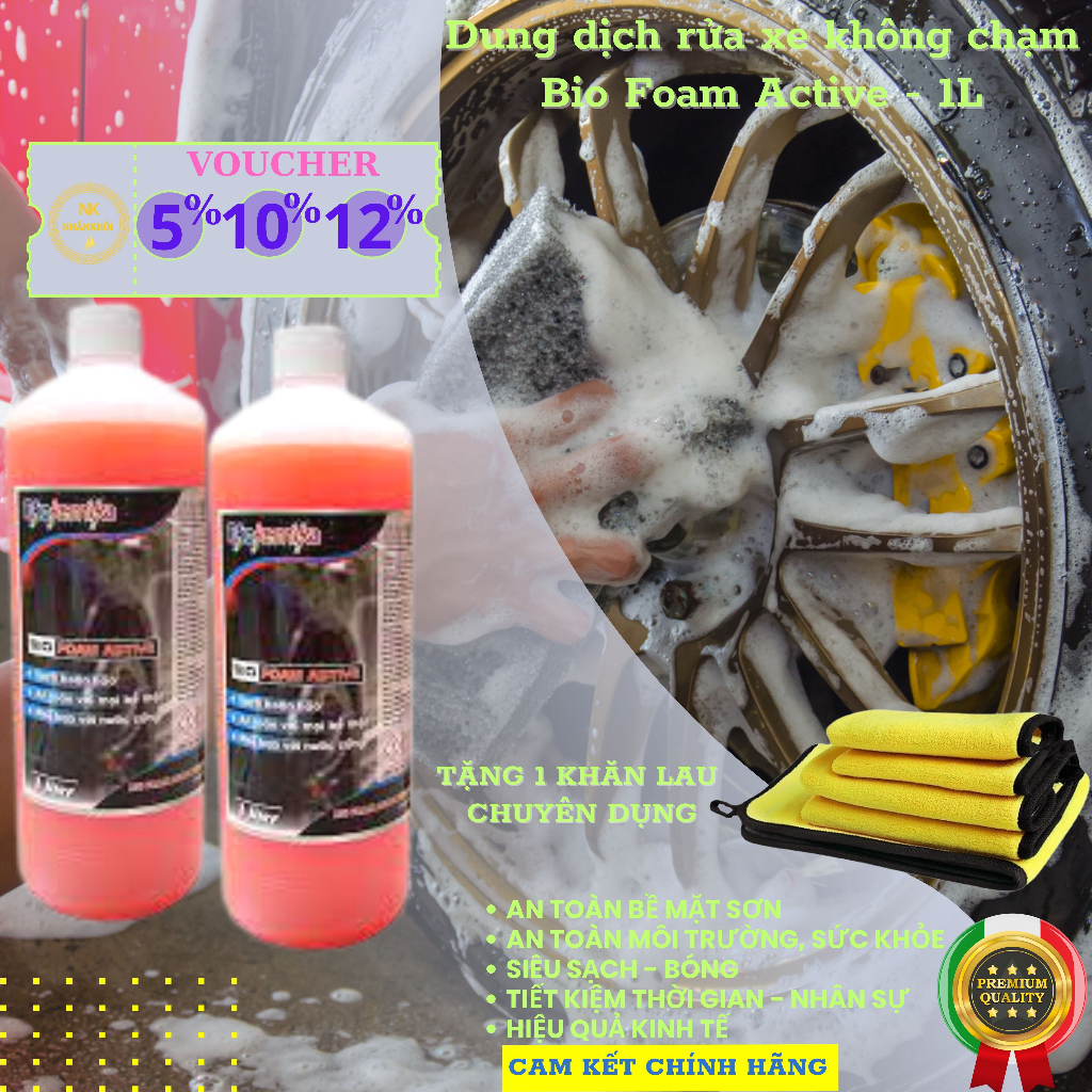 Dung dịch rửa xe bọt tuyết Nước rửa xe chính hãng Ekokemika Bio Foam ...