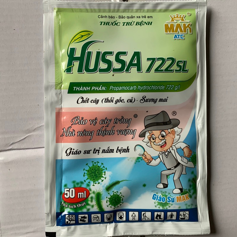 Thuốc Bệnh Hussa 72SL gói 50ml đặc trị thối thân, gốc trên lan, cây ...
