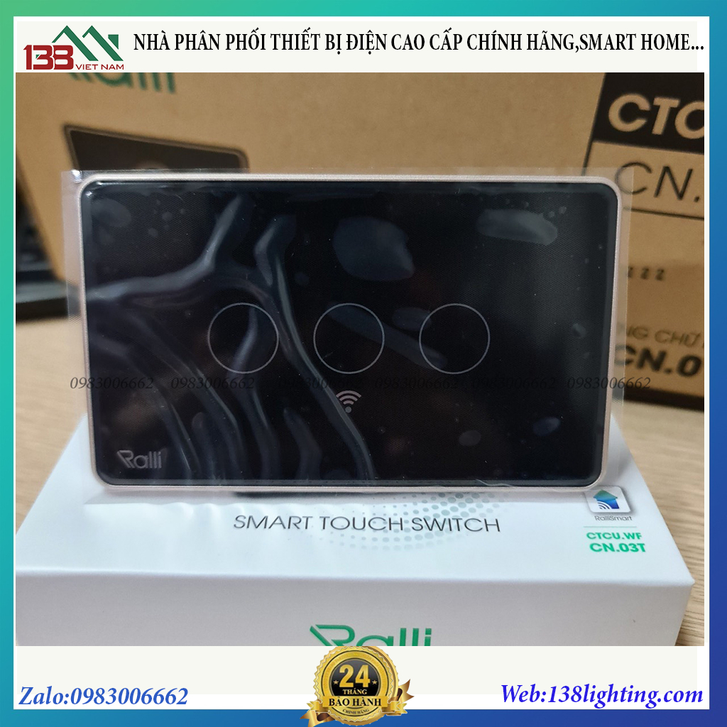 [Smart home] Công tắc cảm ứng mặt kính thông minh Wifi Rạng đông CTCU.WF CN | Shopee Việt Nam