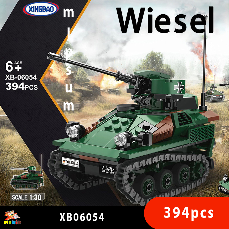 Đồ chơi Lego Lắp ráp Xe Tăng Bọc Thép Wiesel XB-06054, Mô hình Xe Tank ...