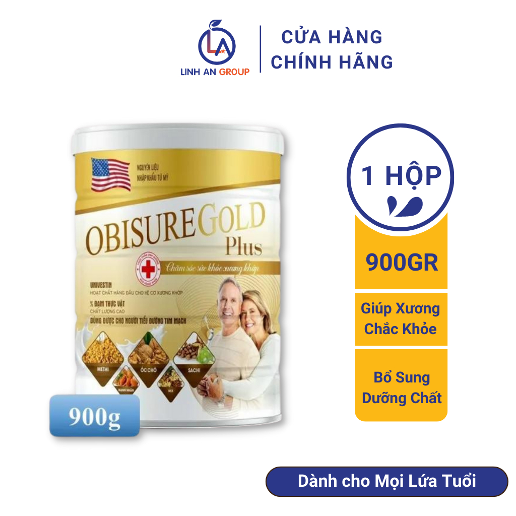 Sữa hạt xương khớp Obisure Gold Plus giúp nuôi dưỡng bảo vệ sụn khớp ...