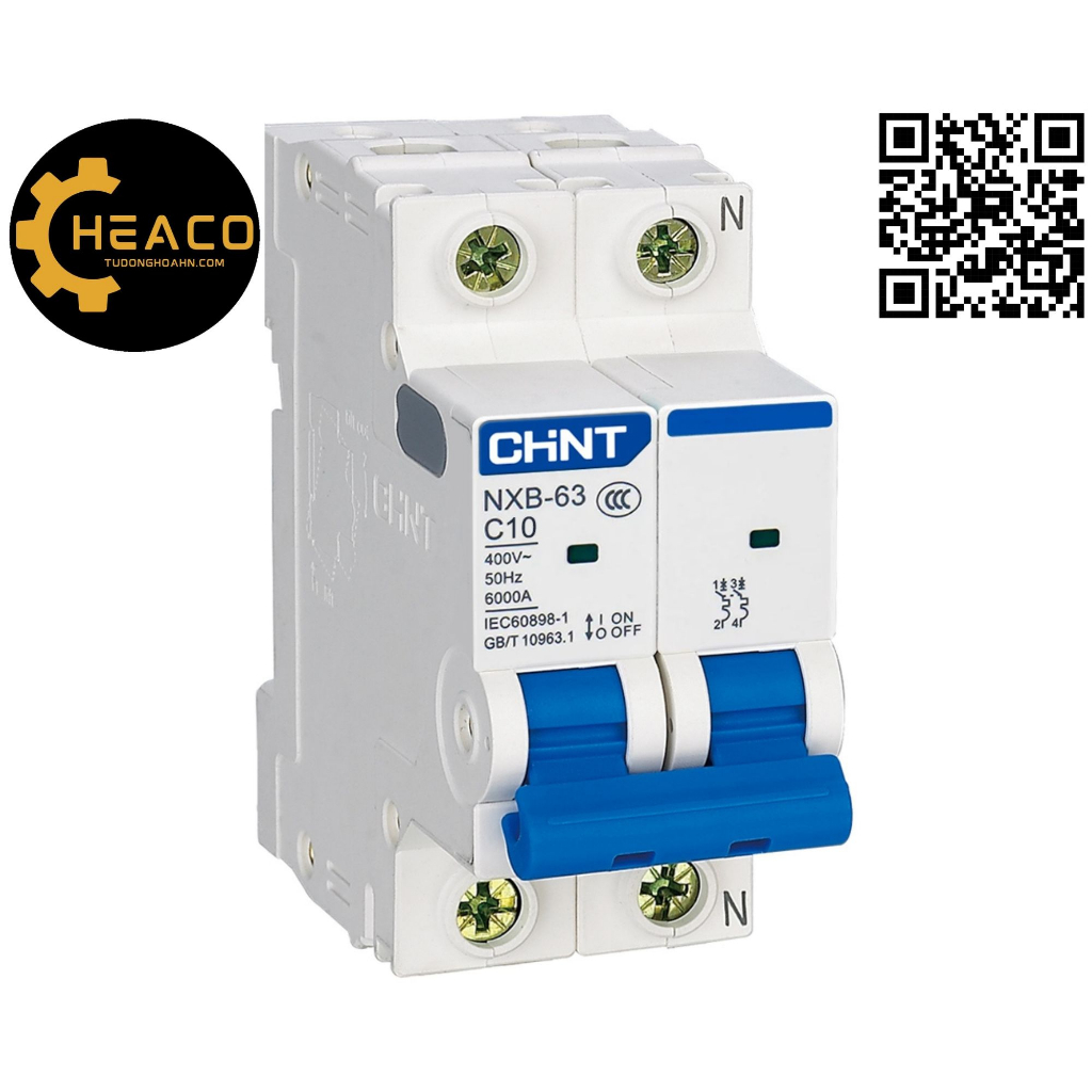 CHINT Aptomat MCB 2P NXB-63 6A, 10A, 16A, 25A, 32A, 40A, 50A, 63A | Shopee Việt Nam